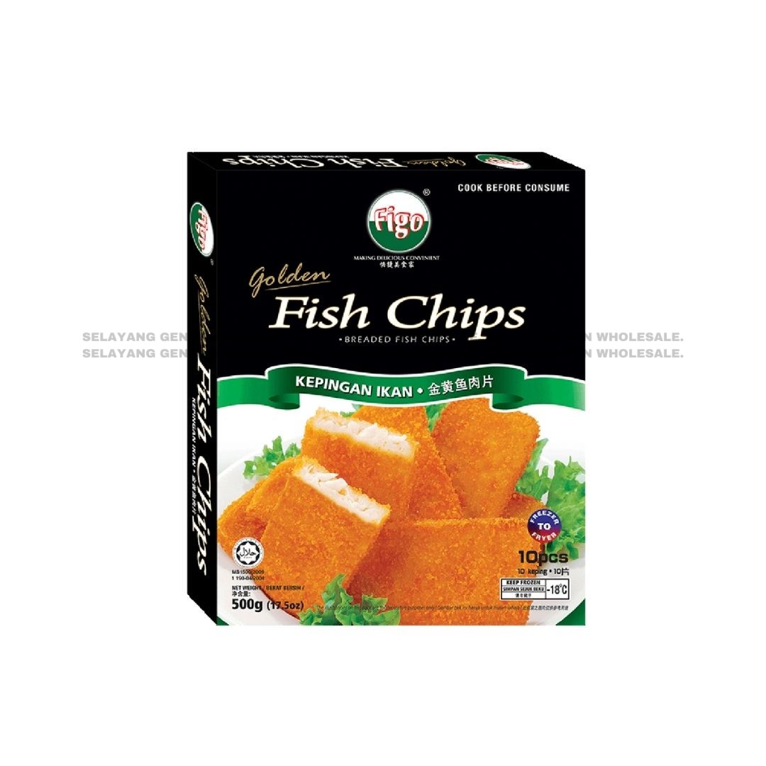FIGO Golden Fish Chips 500G - Selayang Gen Wholesale Sdn Bhd