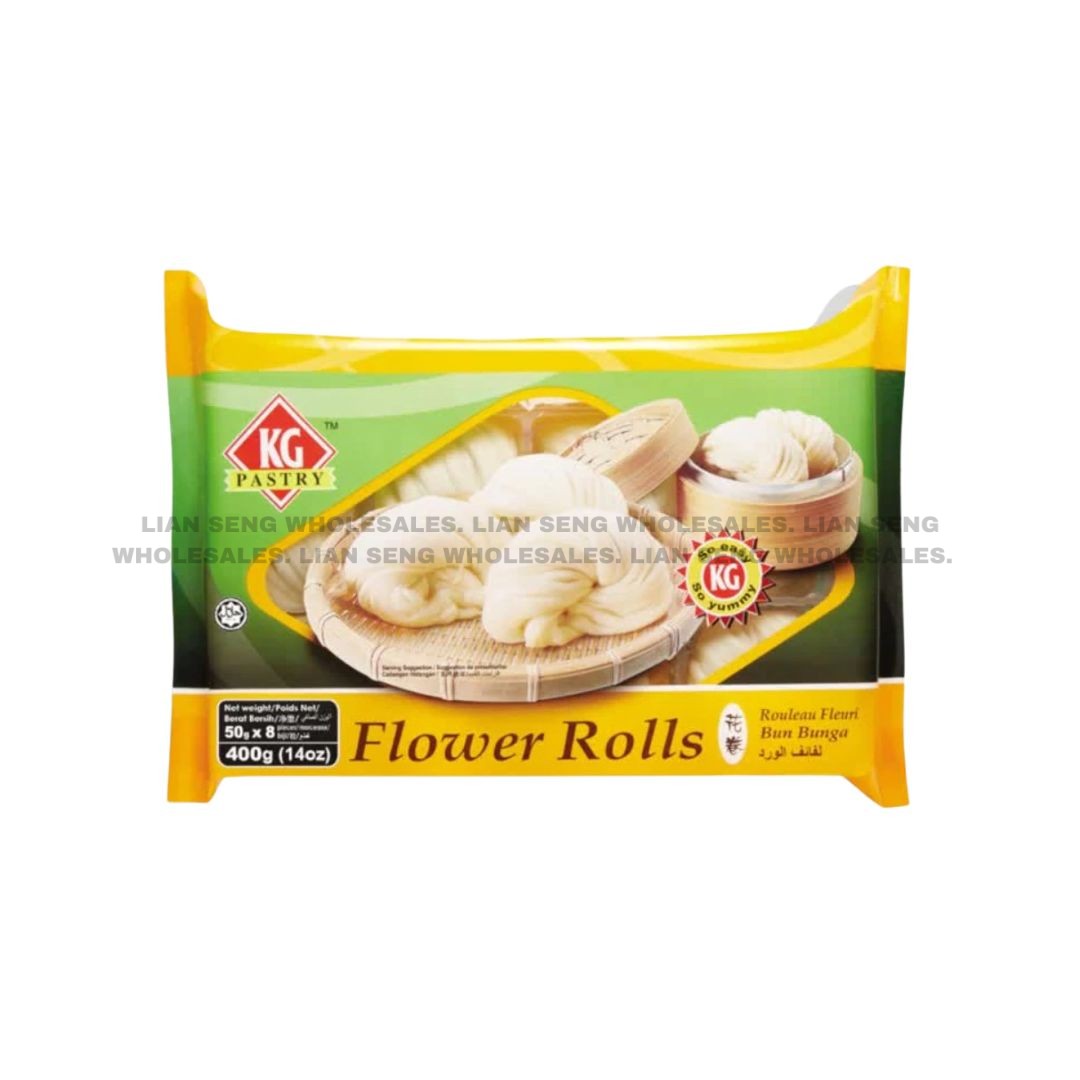 KG PASTRY Flower Roll Plain 50G*8 - Selayang Gen Wholesale Sdn Bhd