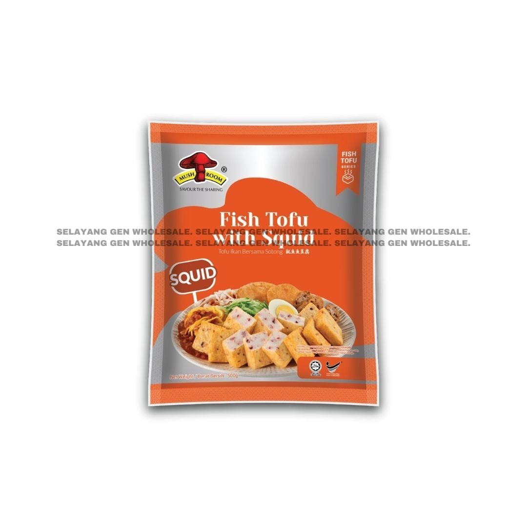 MUSHROOM Fish Tofu with Squid 500G - Selayang Gen Wholesale Sdn Bhd